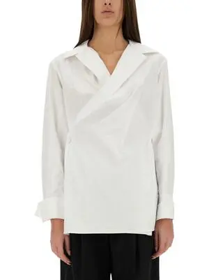 Givenchy Cotton Wrap-around Shirt - White
