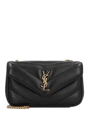 Saint Laurent Loulou Mini Bag In Lambskin - Black