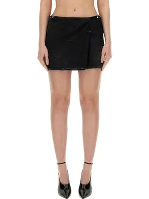 Givenchy Voyou Wrap Skirt - Black