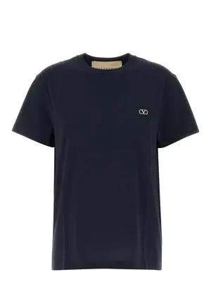 Valentino Garavani Midnight Cotton T-shirt - Blue