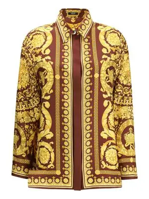 Versace Printed Silk Shirt - Multicolor