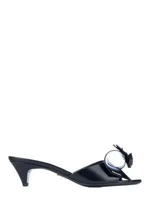 Prada PRADA Mules With Bow Detailing Multicolor