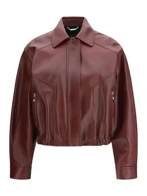 Versace Leather Jacket - Multicolor