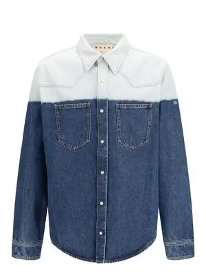 Marni Dip-dye Denim Shirt - Blue