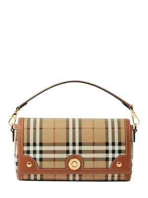 Burberry BURBERRY Check Crossbody Bag Brown