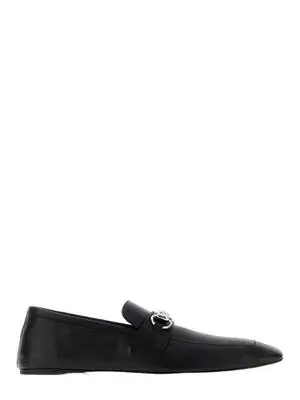 Gucci Leather Loafers - Black