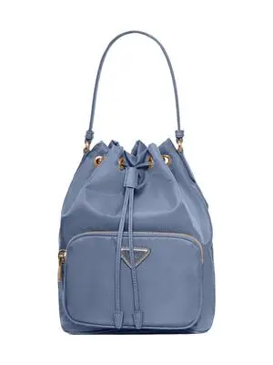 Prada Duet Re-nylon And Saffiano Leather Bucket Bag - Multicolor