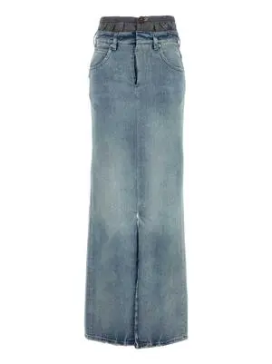 MAISON MARGIELA Denim Skirt - Blue