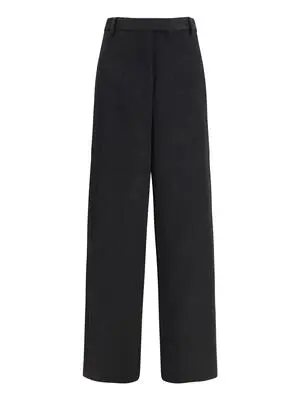 DRIES VAN NOTEN DRIES VAN NOTEN Wide-Leg Pants With All-Over Jacquard Pattern