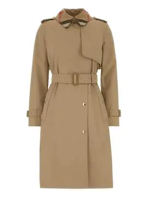 Burberry Cotton Trench Coat - Brown