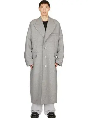 Dolce & Gabbana Double-breasted Wool Coat - Gray