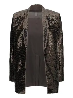 Rick Owens Concordian Embroidered Single-breasted Jacket - Multicolor