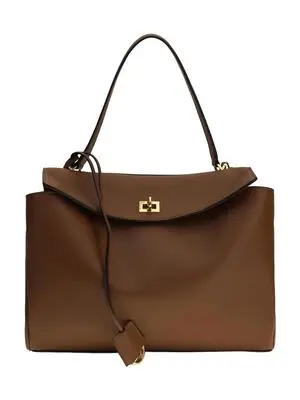 Balenciaga Leather Rodeo Top Handle Bag - Brown