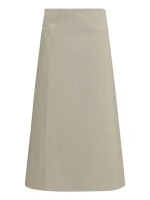 RIER Bonded Cotton Skirt - Green