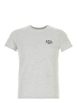A.p.c. Melange Cotton T-shirt - Gray