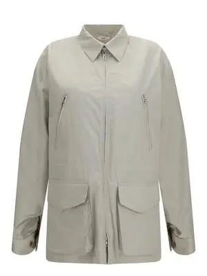 RIER Cotton Zipped Pockets Jacket - Gray