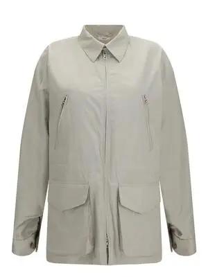 RIER Cotton Zipped Pockets Jacket - Gray