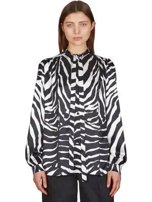 Dolce & Gabbana Zebra Print Shirt - Black