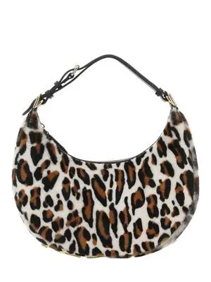 Fendi Printed Calfhair Small Graphty Handbag - Multicolor