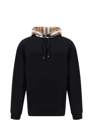 Burberry Samuel Cotton Hoodie - Black
