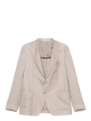 Tagliatore Notched Lapel Blazer - Cream
