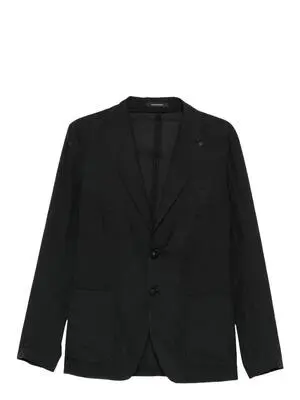 Tagliatore Textured Blazer - Black