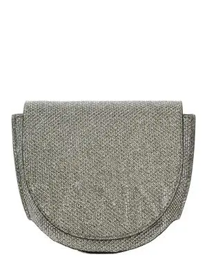 GANNI Polyester Nano Banner Crossbody Bag - Silver