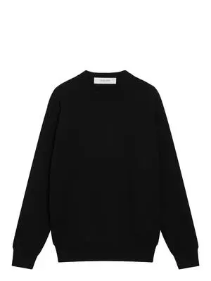 GOLDEN GOOSE Golden Cotton Crewneck Sweater - Black