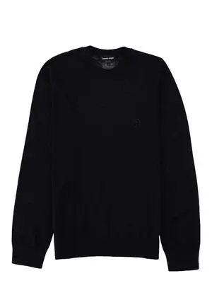 Giorgio Armani Virgin Wool Knit Sweater - Blue