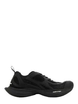 Balenciaga Mesh And Rubber Circuit Sneakers - Black