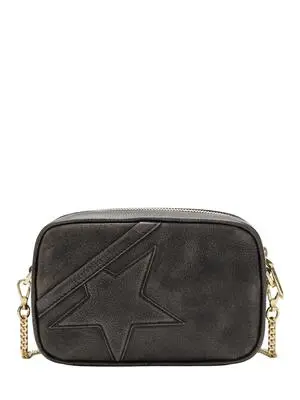 GOLDEN GOOSE Mini Star Leather Bag - Brown