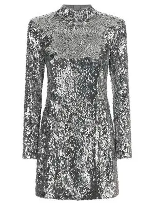 Balmain Sequined Dress - Silver