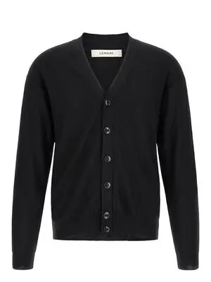 LEMAIRE Relaxed Twisted Cardigan - Black