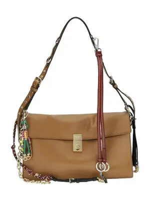 Prada Large Soft Sound Calf Leather Shoulder Bag - Brown