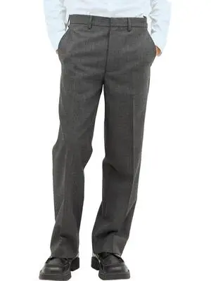Miu Miu Marled Wool Trousers - Gray