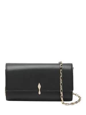 CHRISTIAN LOUBOUTIN Clutch Bag With Chain Strap - Black