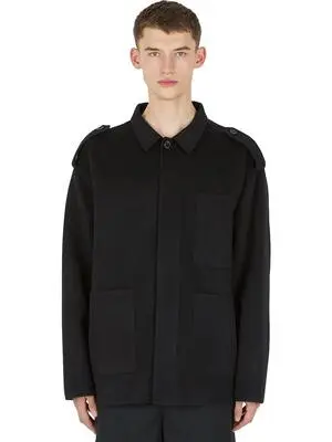 Acne Studios Classic Wool Double-faced Felt Jacket - Black