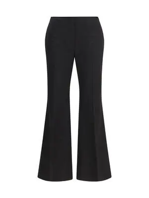 TOTEME Kick Flare Raw-edge Pants - Black