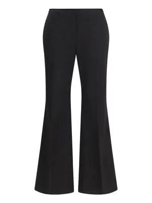 TOTEME Kick Flare Raw-edge Pants - Black