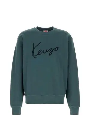 Kenzo Kenzo Men Air Force Blue Cotton Sweatshirt Blue