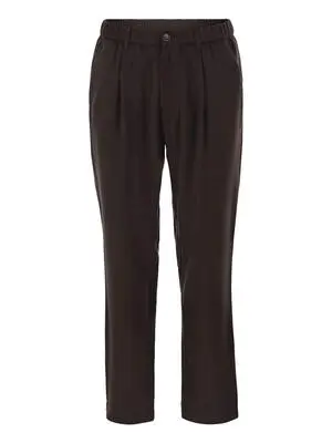 Herno Wool And Modal-blend Trousers - Brown