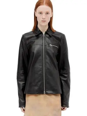 Sportmax Nappa Leather Jacket - Black
