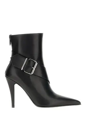Alexander McQueen ALEXANDER MCQUEEN Leather Ankle Boots Multicolor