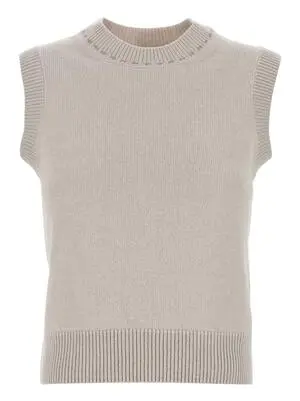 Fendi Cappuccino Cashmere Vest - Brown