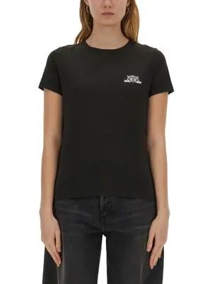 Kenzo Happy Tiger Cotton T-shirt - Black