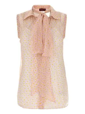 Gucci Printed Crepe Shirt - Multicolor