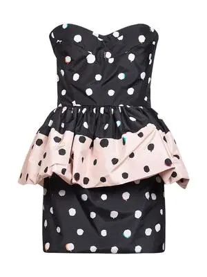 Fendi Printed Taffeta Bustier Minidress - Multicolor