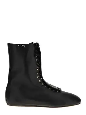 Celine Lace-up Boot 05 - Black