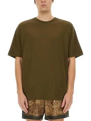 Dries Van Noten Dries Van Noten Men Cotton T-Shirt Brown