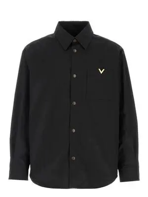 Valentino Garavani Black Stretch Polyester Shirt - White
